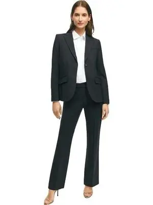 Brooks Brothers Stretch Wool Blazer - Black
