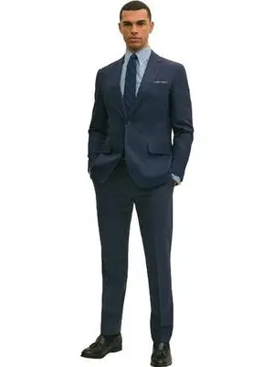 Brooks Brothers Explorer Collection Slim Fit Wool Suit Pants Navy