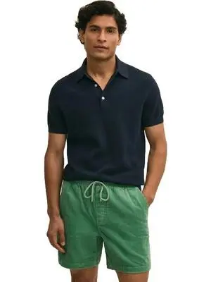 Brooks Brothers Supima Cotton Pique Polo Sweater - Navy