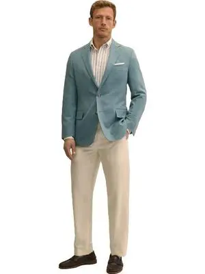 Brooks Brothers Classic Fit Wool Hopsack Sport Coat - Aqua