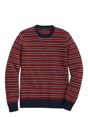 Brooks Brothers Merino-wool Blend Bb#2 Stripe Sweater - Red