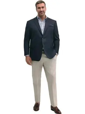 Brooks Brothers Big & Tall Stretch Wool 1818 Blazer - Navy