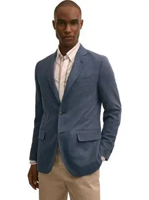 Brooks Brothers Slim Fit Wool Hopsack Sport Coat - Blue