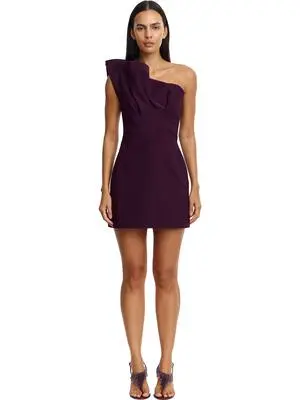 Acler Lugano Mini Dress - Fig