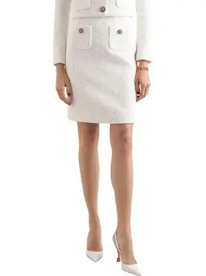 Dolce & Gabbana Cotton Midi Skirt - White
