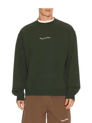 MUSEUM OF PEACE & QUIET Wordmark Lightweight Sweater - Forest
