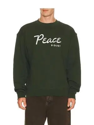 MUSEUM OF PEACE & QUIET Diner Crewneck Sweatshirt - Forest