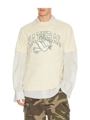 MUSEUM OF PEACE & QUIET Natural Dove T-shirt In White - Bone