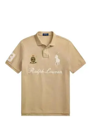 Polo Ralph Lauren Big Pony Logo-embroidered Polo Shirt - Neutrals