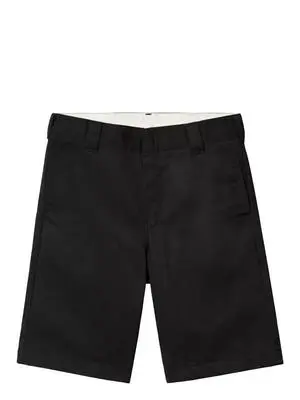 Carhartt Work In Progress Logo Patch Shorts - Black
