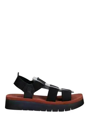 Fly London Cage-strap Platform Sandals - Black