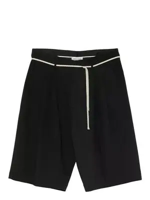 STATE OF ORDER Pleated Shorts - Black