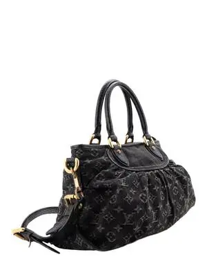 LOUIS VUITTON Monogram Denim Neo Cabby Mm Tote Bag - Black
