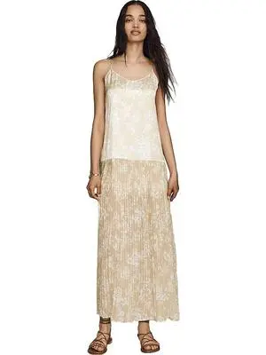 RAISONNEL Floral Print Drop Waist Maxi Dress - Yellow Pattern