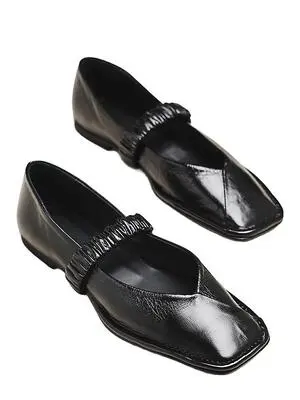 ALOHAS Lautan Scrunch Ballet Flats - Black