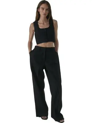 HEIRLOME Valentina Faille Trousers Black