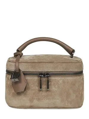 Brunello Cucinelli Zipped Shoulder Bag - Brown