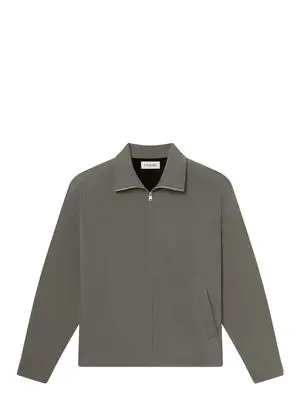 FRAME Nylon Zip-up Jacket With Snap Cuffs - Grey