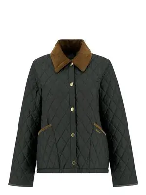 Barbour Icons Cropped Liddesdale Quilted Jacket - Black