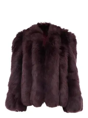 Chloé Oversized Shearling Short Coat - No