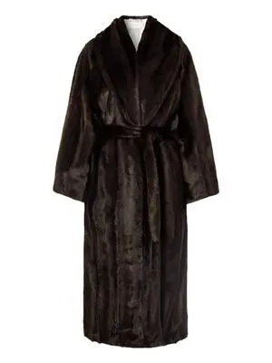 MAGDA BUTRYM Magda Butrym Belted Plush Coat