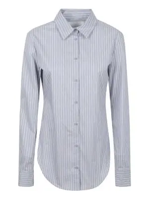 DONDUP Slim-fit Striped Shirt - Light Blue
