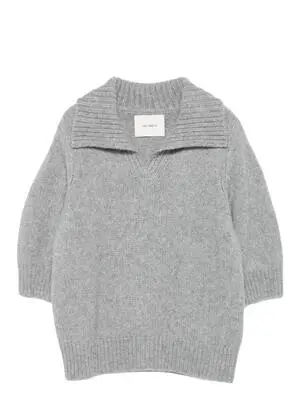 LISA YANG Lailai" Collared Knitwear - Grey