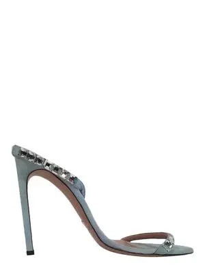 Gucci Crystal-embellished Slingback Sandals - Blue