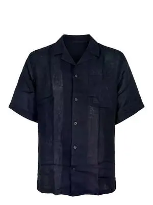 Altea Striped Short-sleeve Shirt - Blue