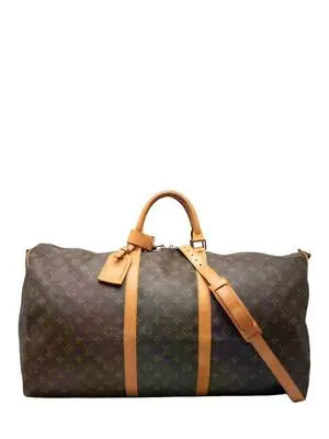 LOUIS VUITTON Keepall Bandouliere 60 Travel Bag - Brown