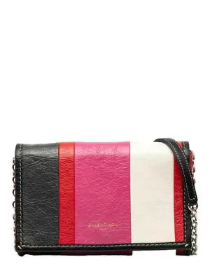 Balenciaga 2018 Lambskin Bazar Crossbody Bag - Multicolour