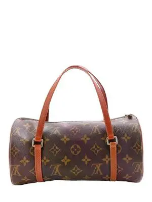 LOUIS VUITTON Louis Vuitton Papillon Satchel Bag Monogram Canvas Brown