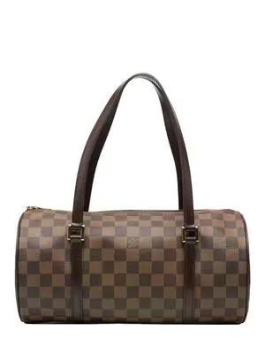 LOUIS VUITTON Damier Ebene Papillon 30 Handbag - Brown