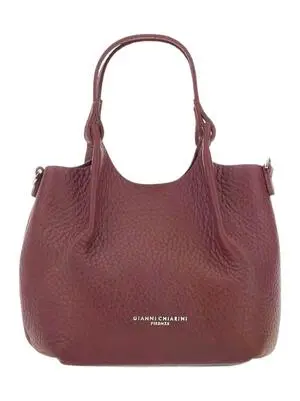 GIANNI CHIARINI Dua Grainy Handbag - Red
