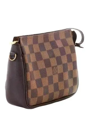 LOUIS VUITTON Damier Troussé Makeup Bag Pouch - Brown
