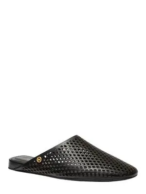 Michael Kors Cady Perforated Leather Mule - Black