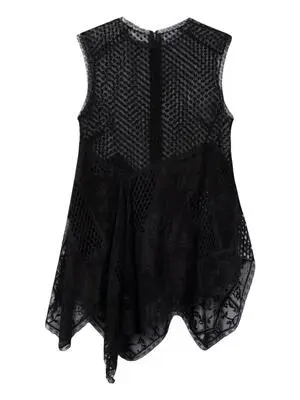 La DoubleJ Aura Top In Cotton Plumetis Lace - Black
