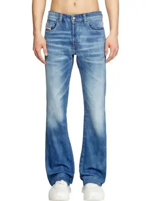 DIESEL® Bootcut Jeans With Medium Waist And Button Fly - Blue