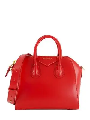 Givenchy Mini Antigona Bag In Box Leather - Red