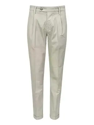 RE-HASH Re-Hash Pleated-Front Cuffed Trousers Neutrals