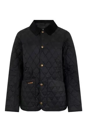Barbour Annandale Quilted Jacket With Corduroy Collar - Black