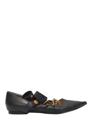 Versace Medusa Head Ballet Flats - Black