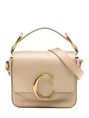 Chloé Mini Calfskin C Satchel - Neutrals