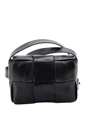 BOTTEGA VENETA Bottega Veneta Cassette Maxi Intrecciato Leather Candy Crossbody Bag