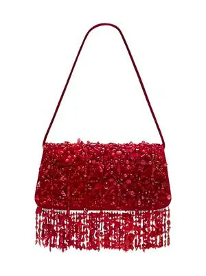 Cult Gaia Idalia Shoulder Bag - Red