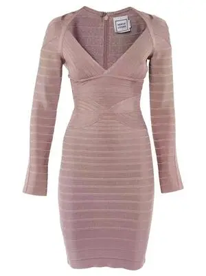 Herve Leger Mini Dress - Pink
