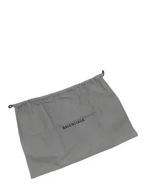 Balenciaga Navy Canvas Pochette Crossbody Bag - Brown