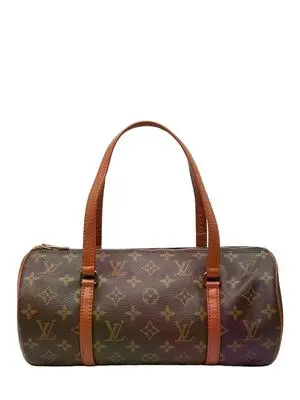 LOUIS VUITTON Monogram Papillon 30 Handbag - Brown