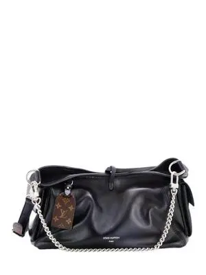 LOUIS VUITTON Carryall Cargo Hobo Monogram Canvas Pm Shoulder Bag - Black