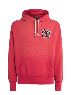 Polo Ralph Lauren New York Yankees Logo Hoodie - Red
